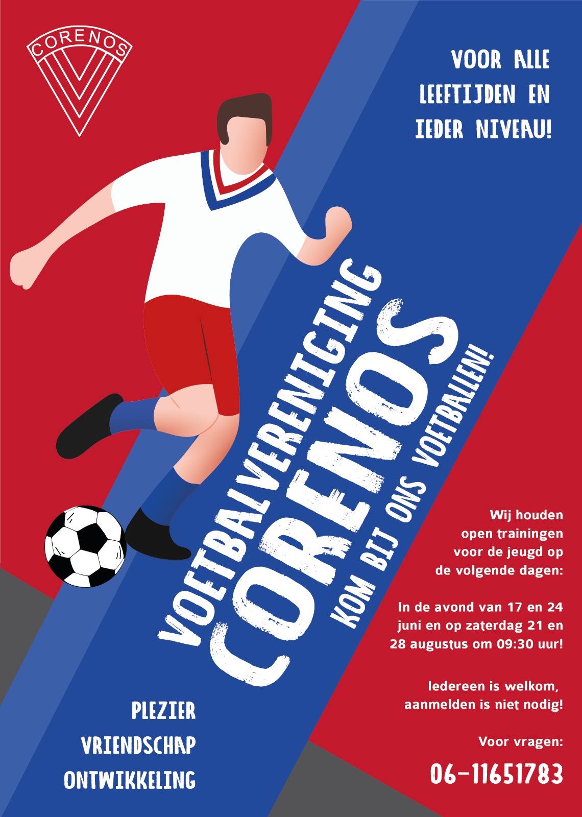 Open trainingen Corenos | VV Corenos